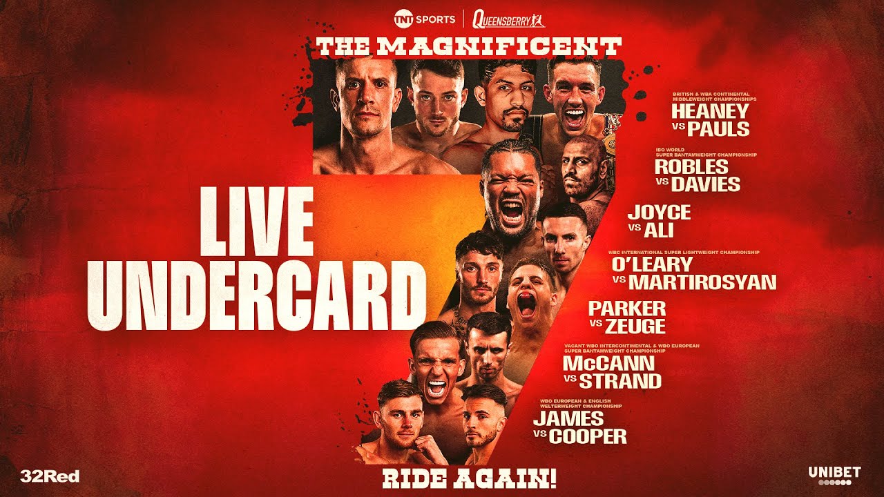 LIVE BOXING! Magnificent 7 undercard Ezra Taylor vs Prince Oko Nartey ...