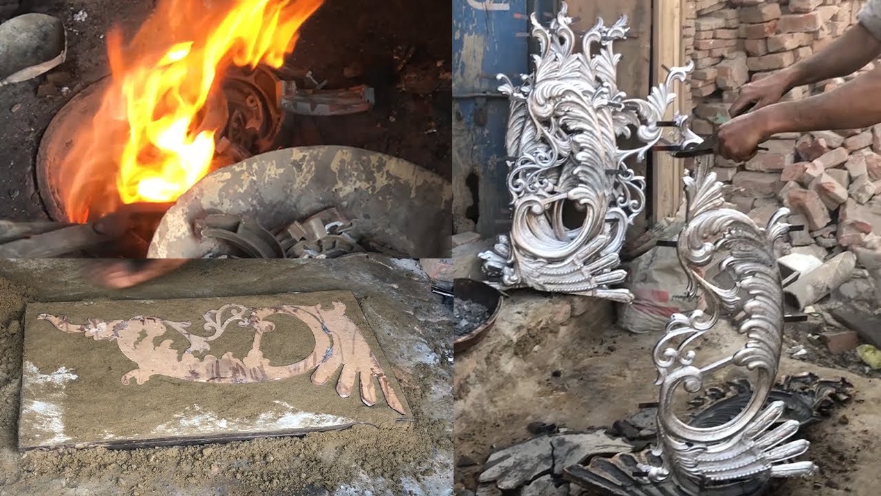 Process of Metal Flower Casting | Live in Iron Casting Factory ...