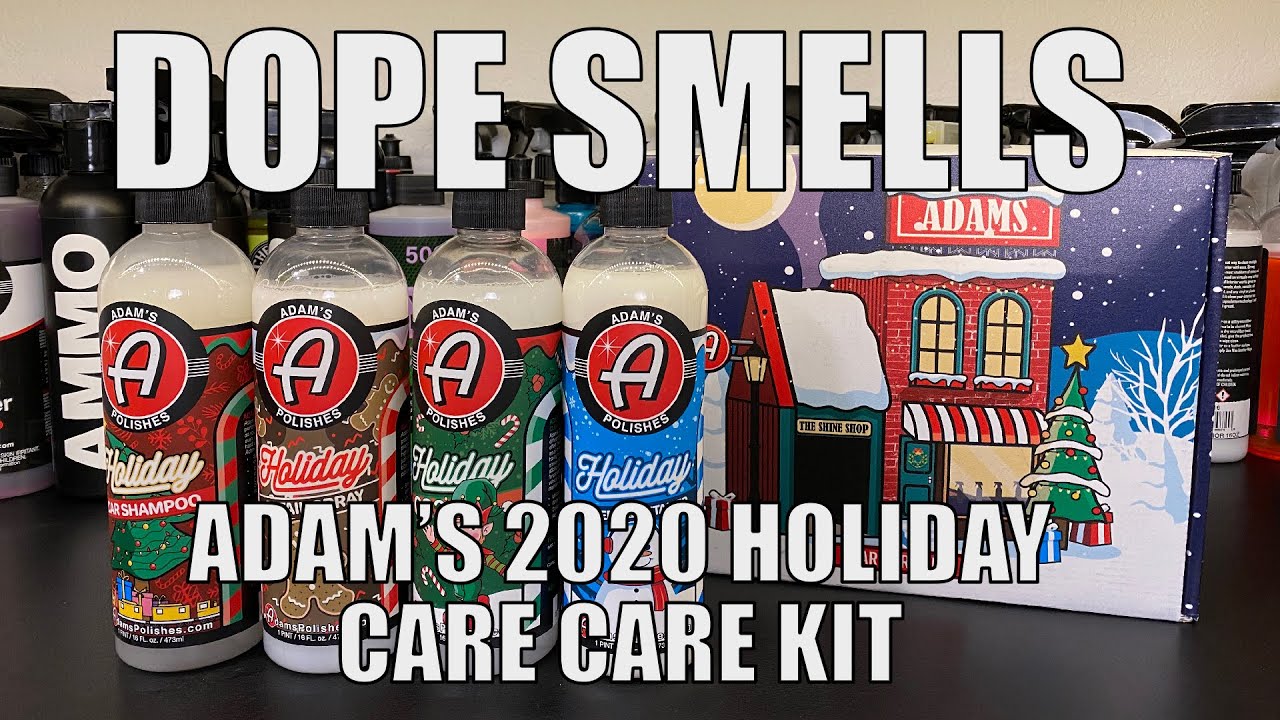 Dope Smells Adam's Holiday Car Care Kit 2020 - detailing product smell ...