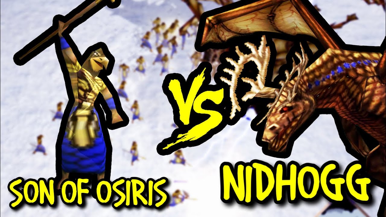 200 SON OF OSIRIS vs 200 NIDHOGG | Age of Mythology - YouTube