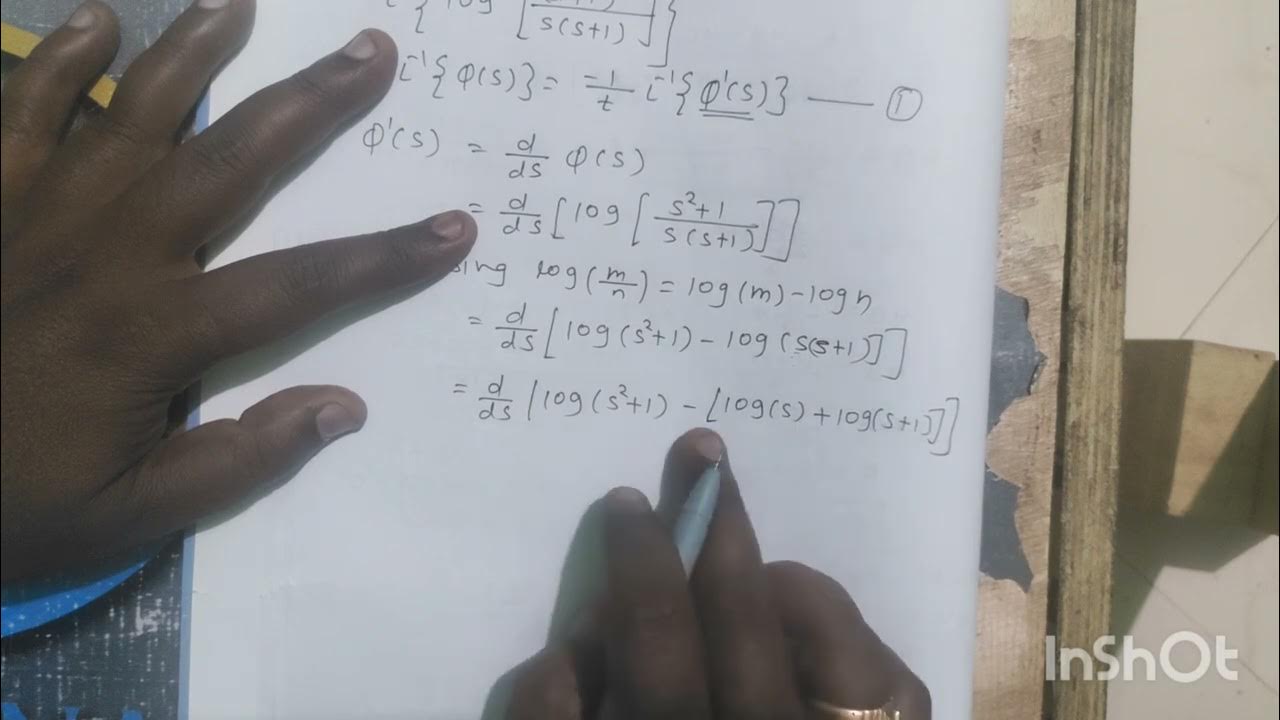 inverse Laplace transform for logarithmic function and cot inverse ...