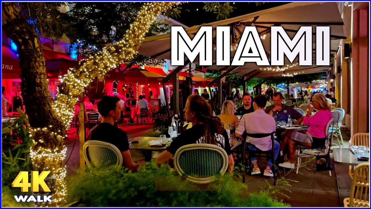 【4K】𝐖𝐀𝐋𝐊 MIAMI ☘️ Beach 🇺🇸 USA 🇺🇸 4K video 𝐇𝐃𝐑 ! OCEAN DRIVE - YouTube