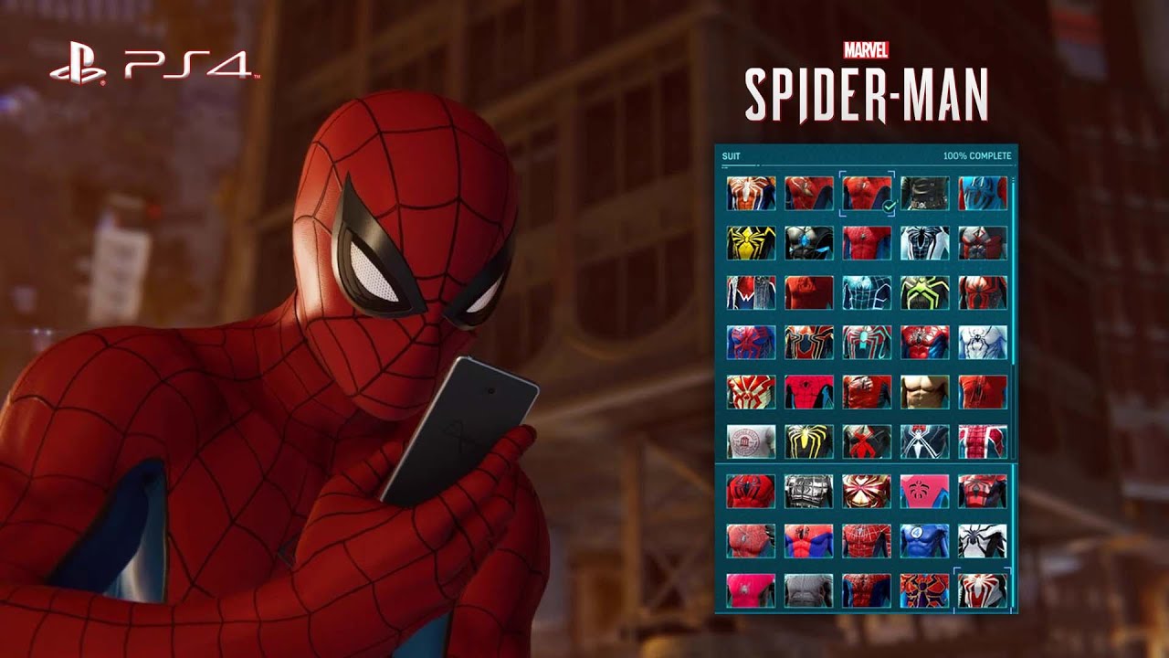 Marvel's Spider-Man PS4 | Peter & MJ Texting Scene (All Suits) - YouTube