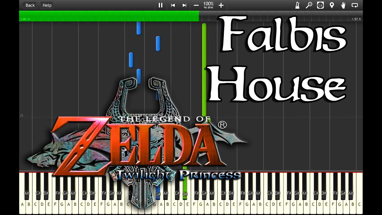 Zelda Twilight Princess - Falbis House (Synthesia) - YouTube