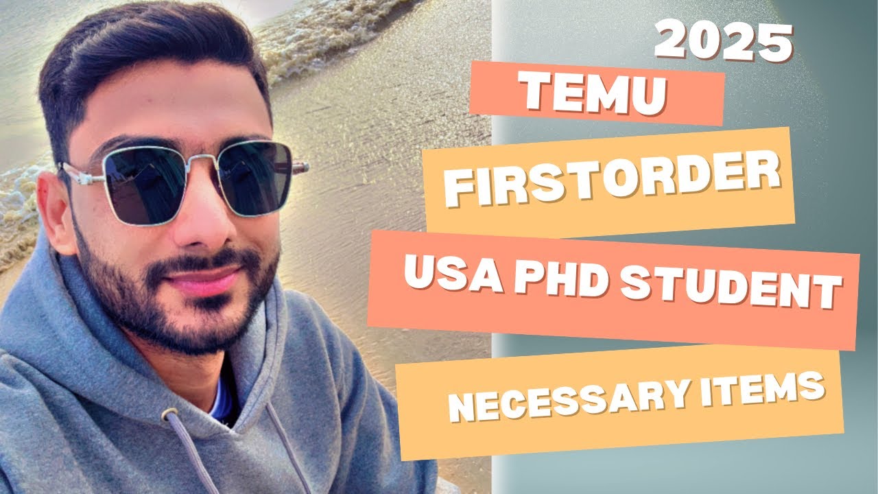 Temu First Order USA 2025 || PhD Student || All Necessary Items for New ...