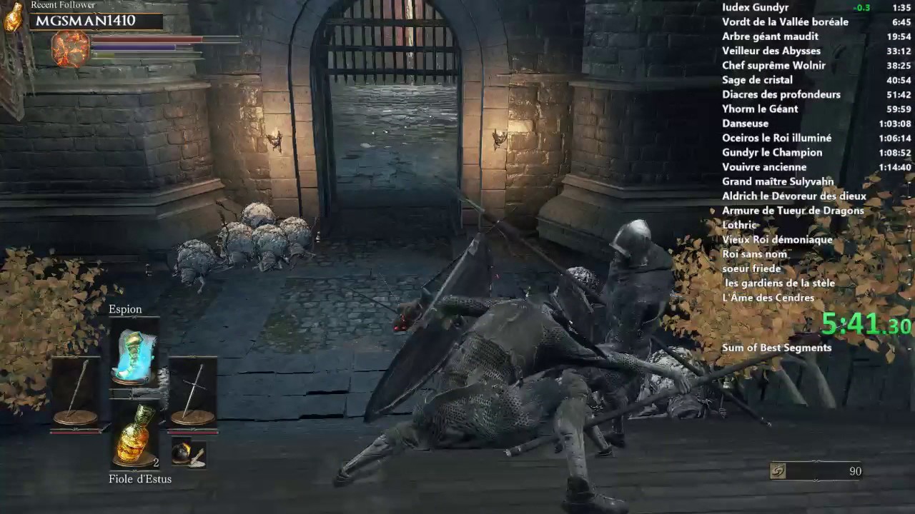 ds3 speedrun all bosses+dlc 2h16 - YouTube