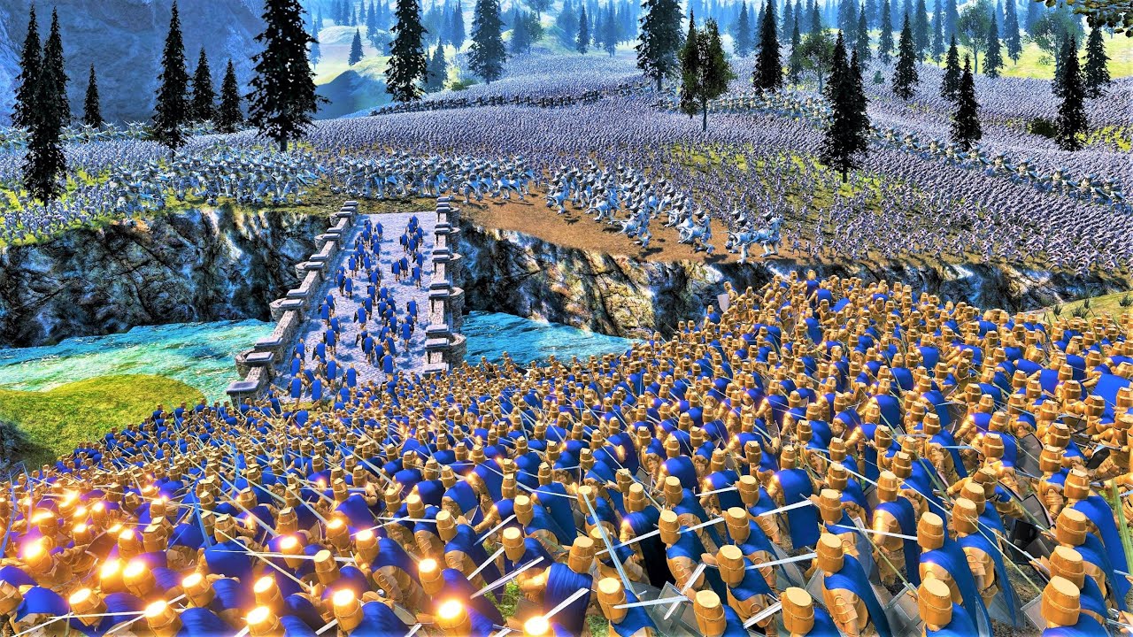 Dark Lord Sauron Unleashes his Massive Orc Army Against the Armies of ...
