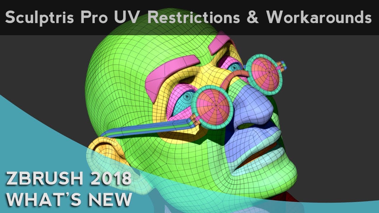 010 ZBrush 2018 Sculptris Pro UV Restrictions And Workarounds - YouTube