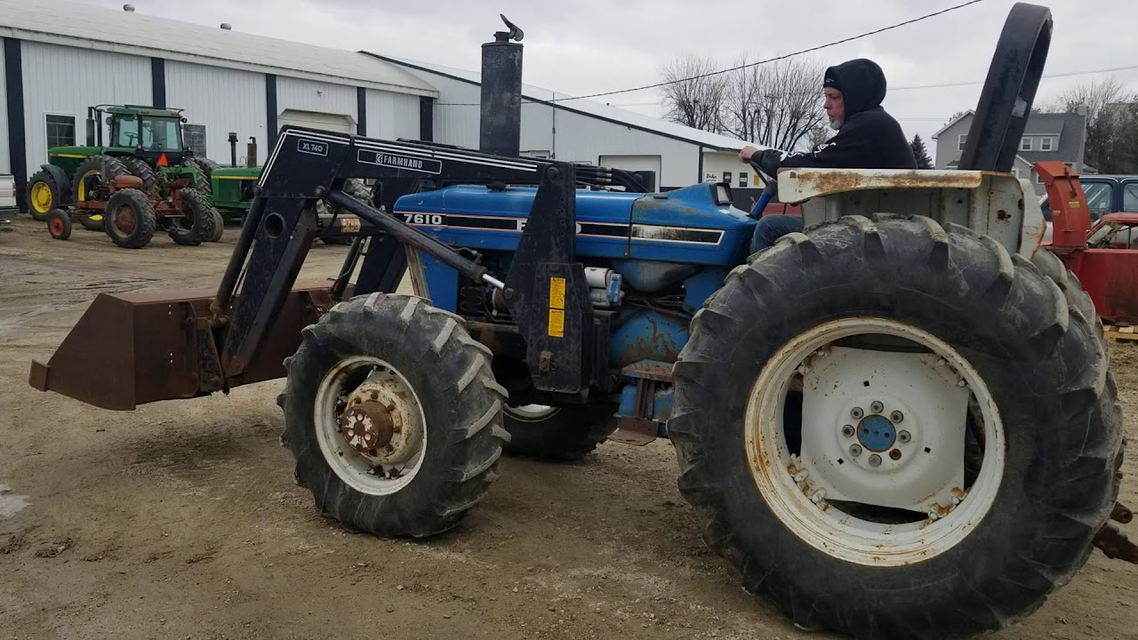 Ford 7610 w/Loader - YouTube