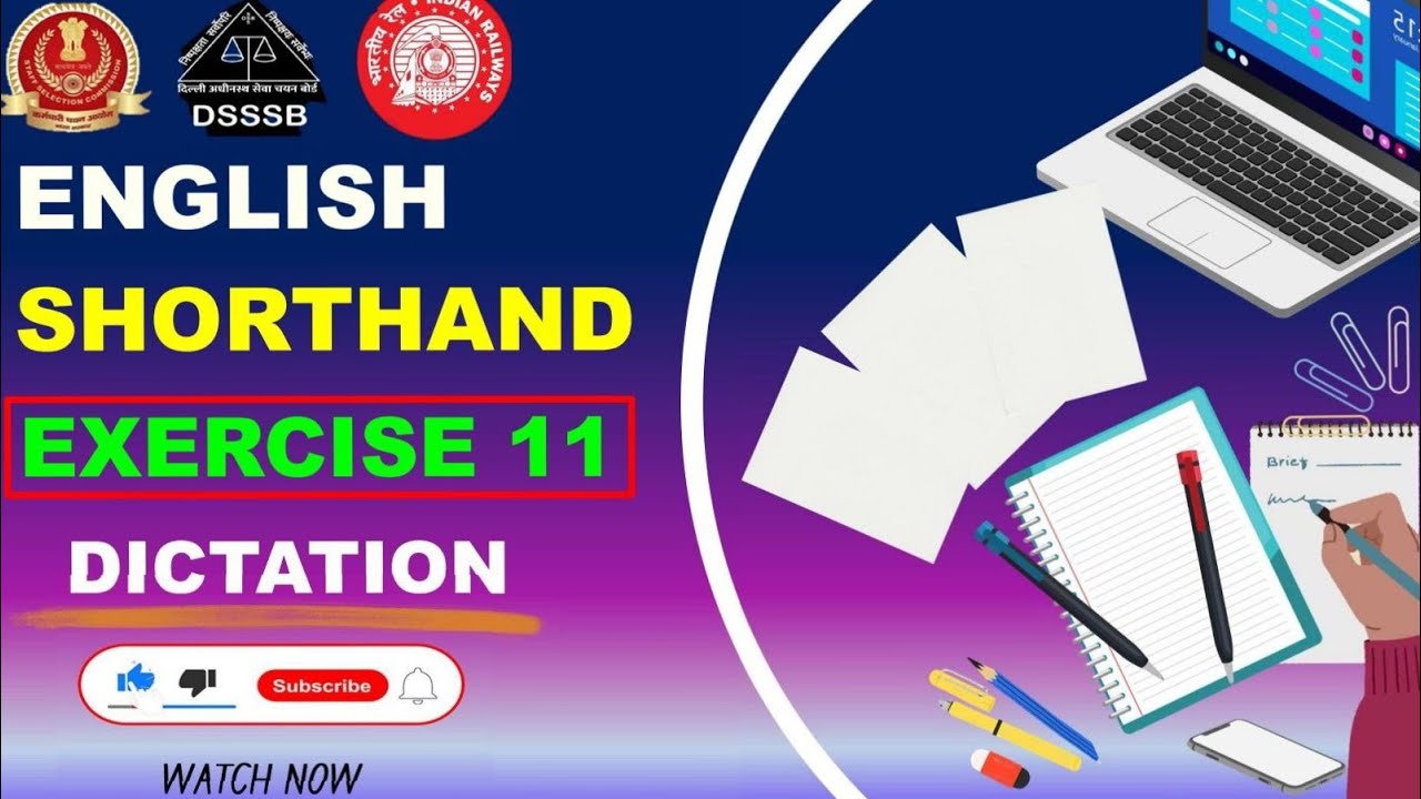 📝Pitman Shorthand Exercise: 11 | Dictation | New Era | The Edutainment ...