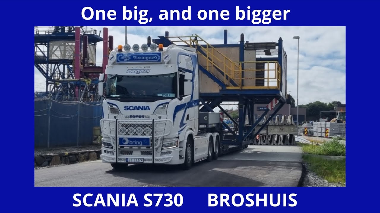 Wide load part1. Almost 6.5m wide with my Scania S730 and Broshuis ...