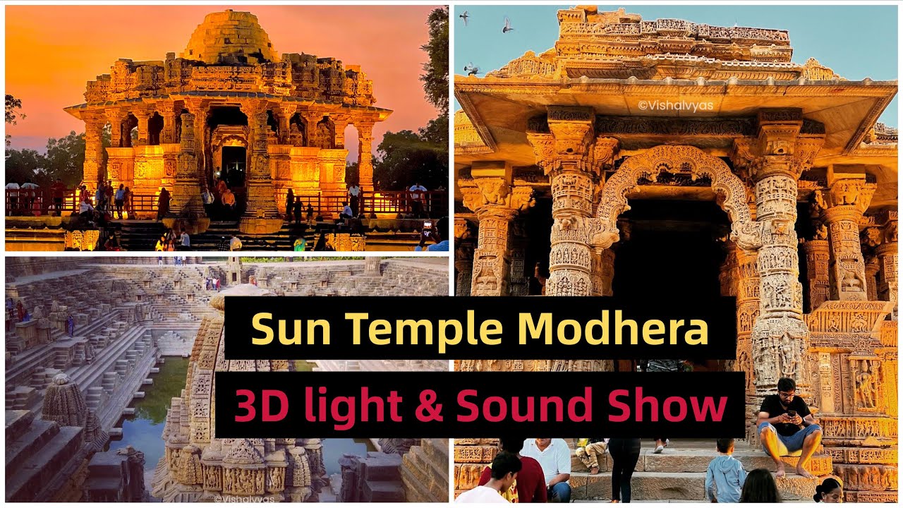 Sun Temple modhera 3D & light show | Surya Mandir Modhera - YouTube