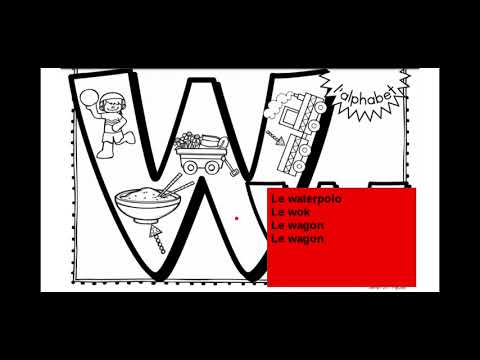 La lettre W : Letter W French Vocabulary: French Kinder TV - YouTube
