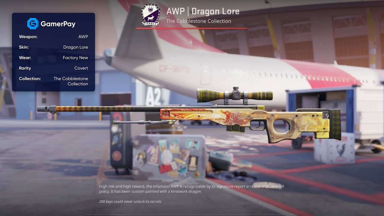 CS2 - AWP | Dragon Lore (Factory New) - Skin Showcase - YouTube
