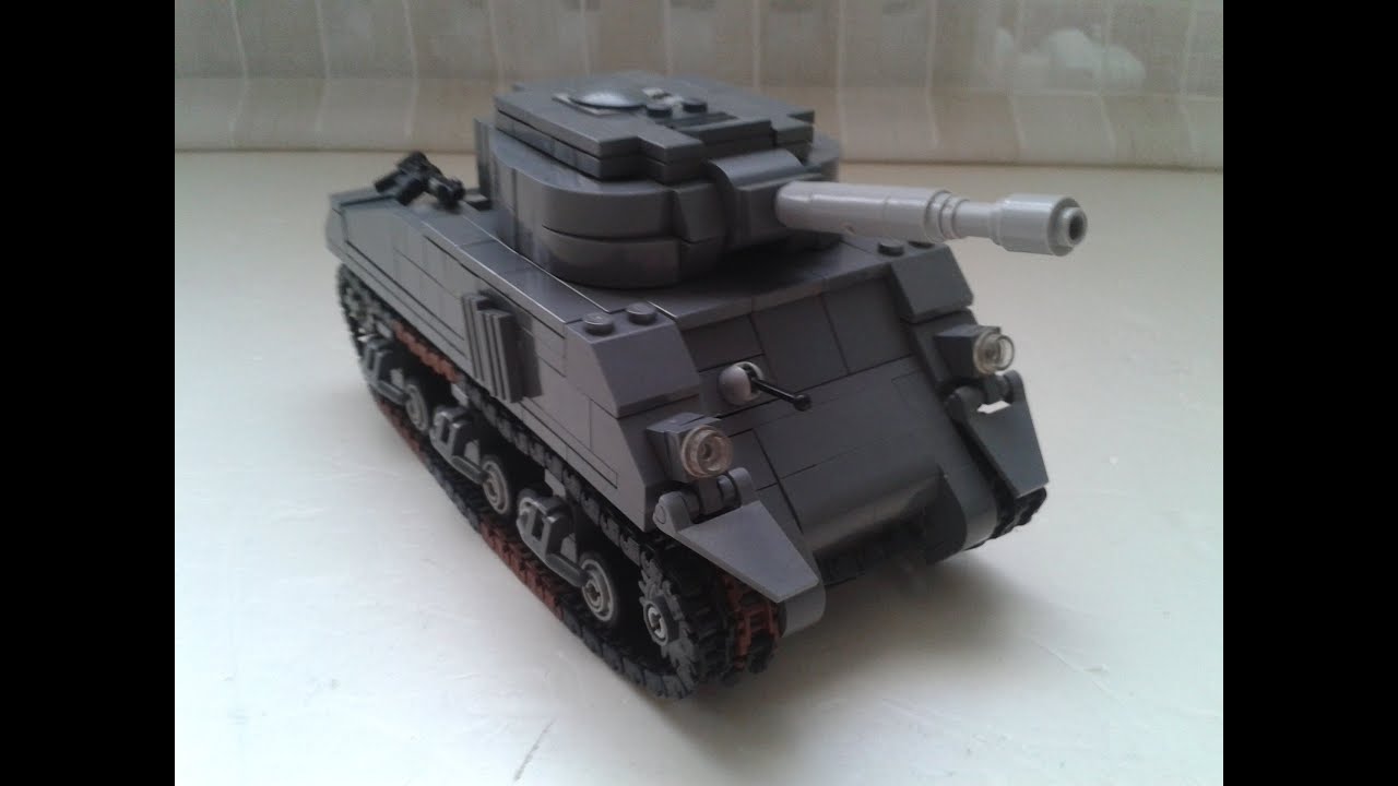 Lego M4A3 Sherman (WITH INSTRUCTIONS) - YouTube