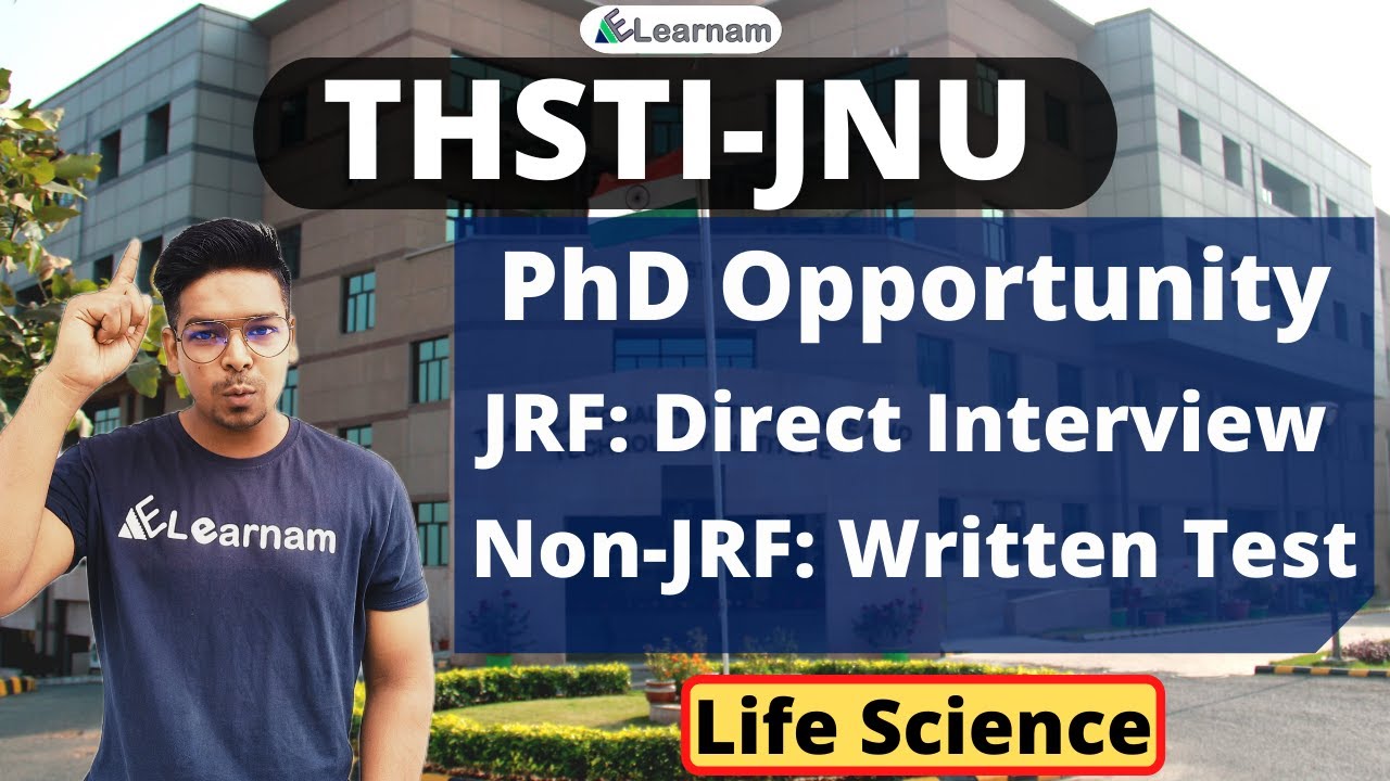 PhD Opportunity | THSTI-JNU | Masters/B.Tech Life Science/Biotech | Non ...
