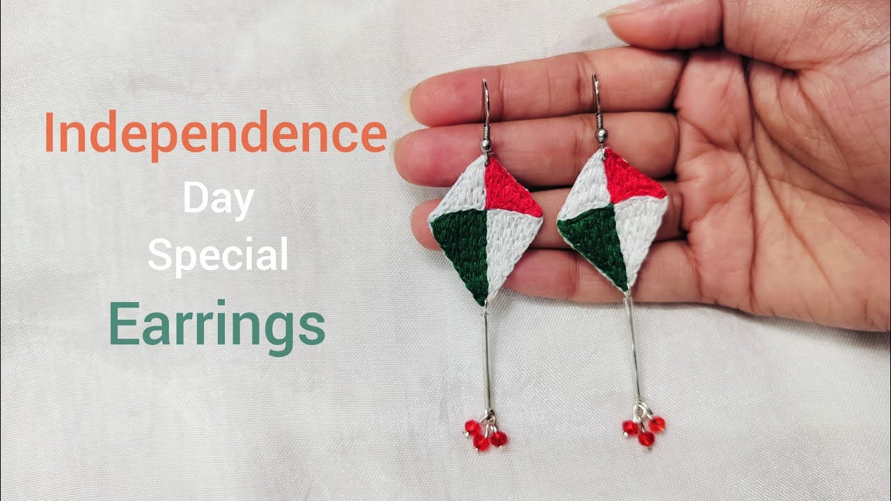 Independence Day Special Earrings//Tiranga Earrings #tirangaearrings # ...