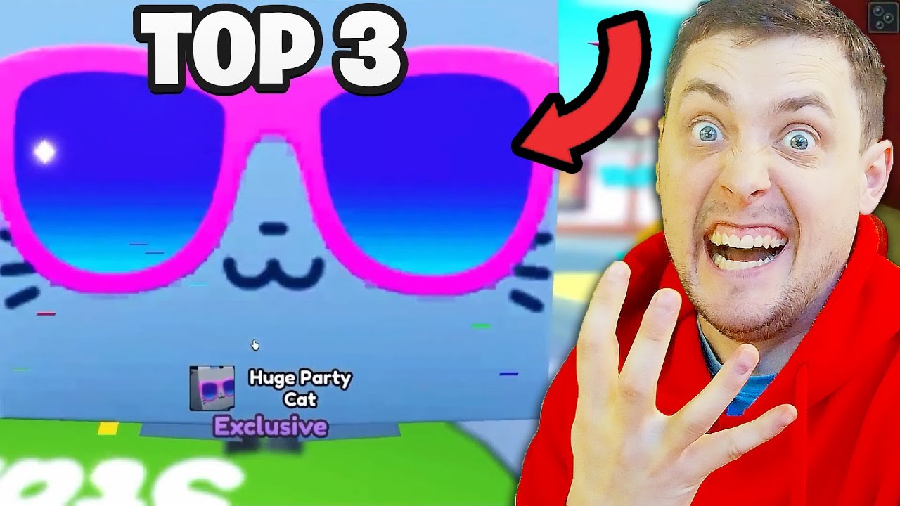 TOP 3 YOUTUBERÓW KTÓRZY ZDOBYLI HUGE PARTY CAT w PET SIMULATOR X - YouTube