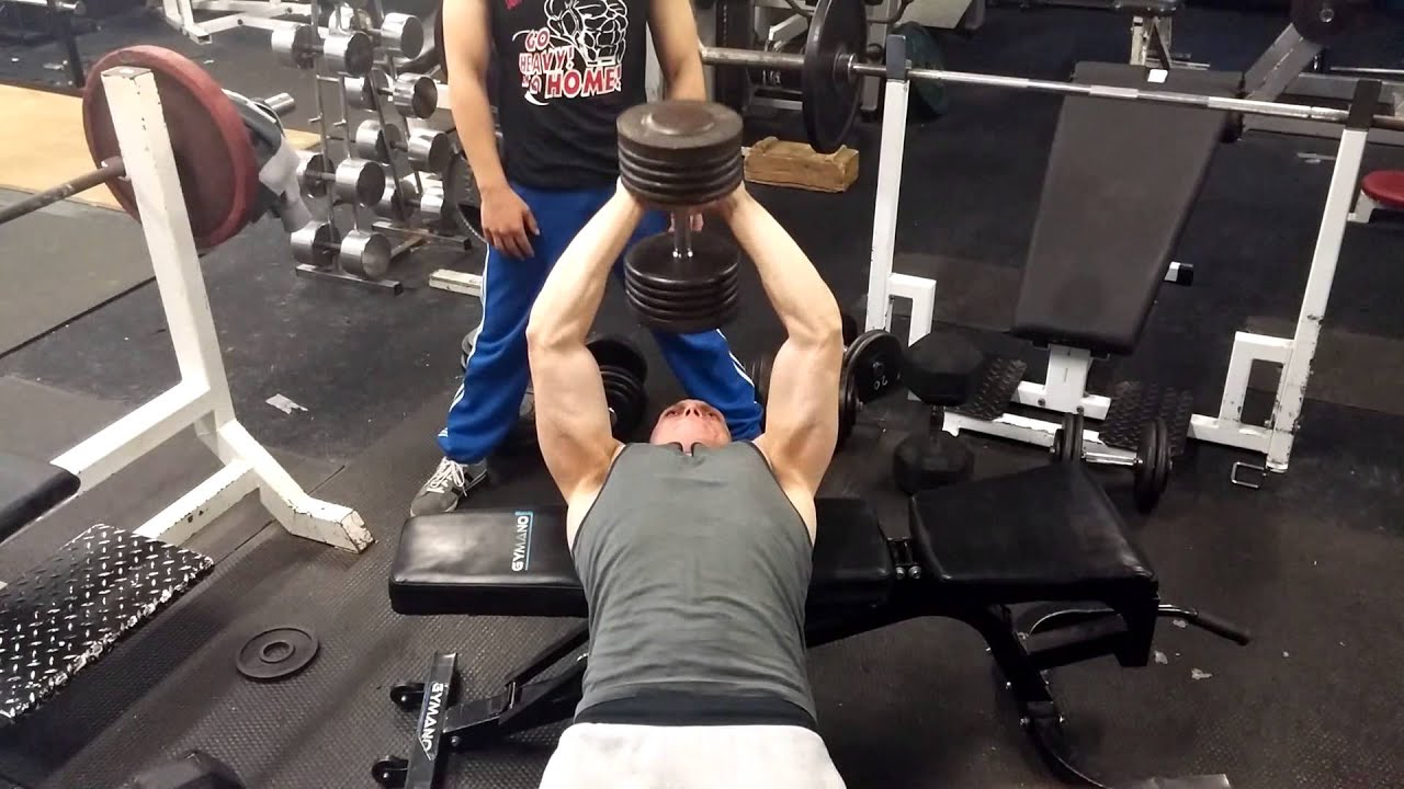 Dumbbell Pull-Over 48kg - YouTube