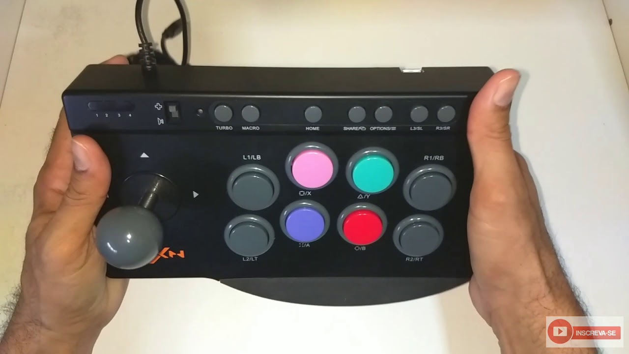 Unboxing: controle arcade o melhor custo benefício. - YouTube