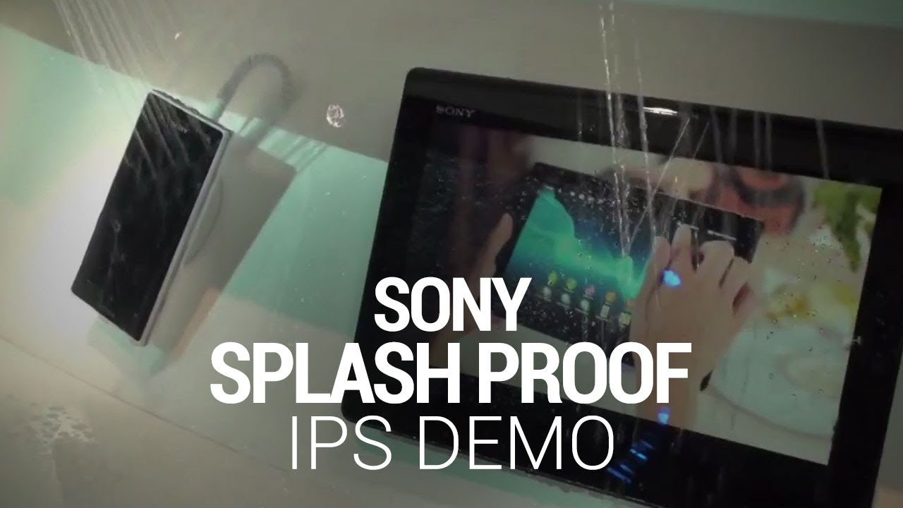 Sony Splash-Proof Gadget Demo - YouTube