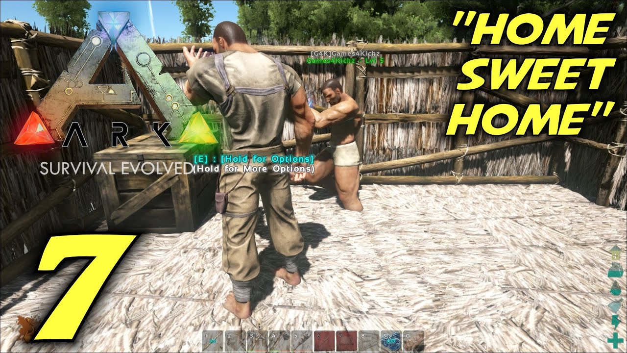 ARK: Survival Evolved Gameplay / Let's Play (S-1) -Ep. 7- "Home Sweet ...