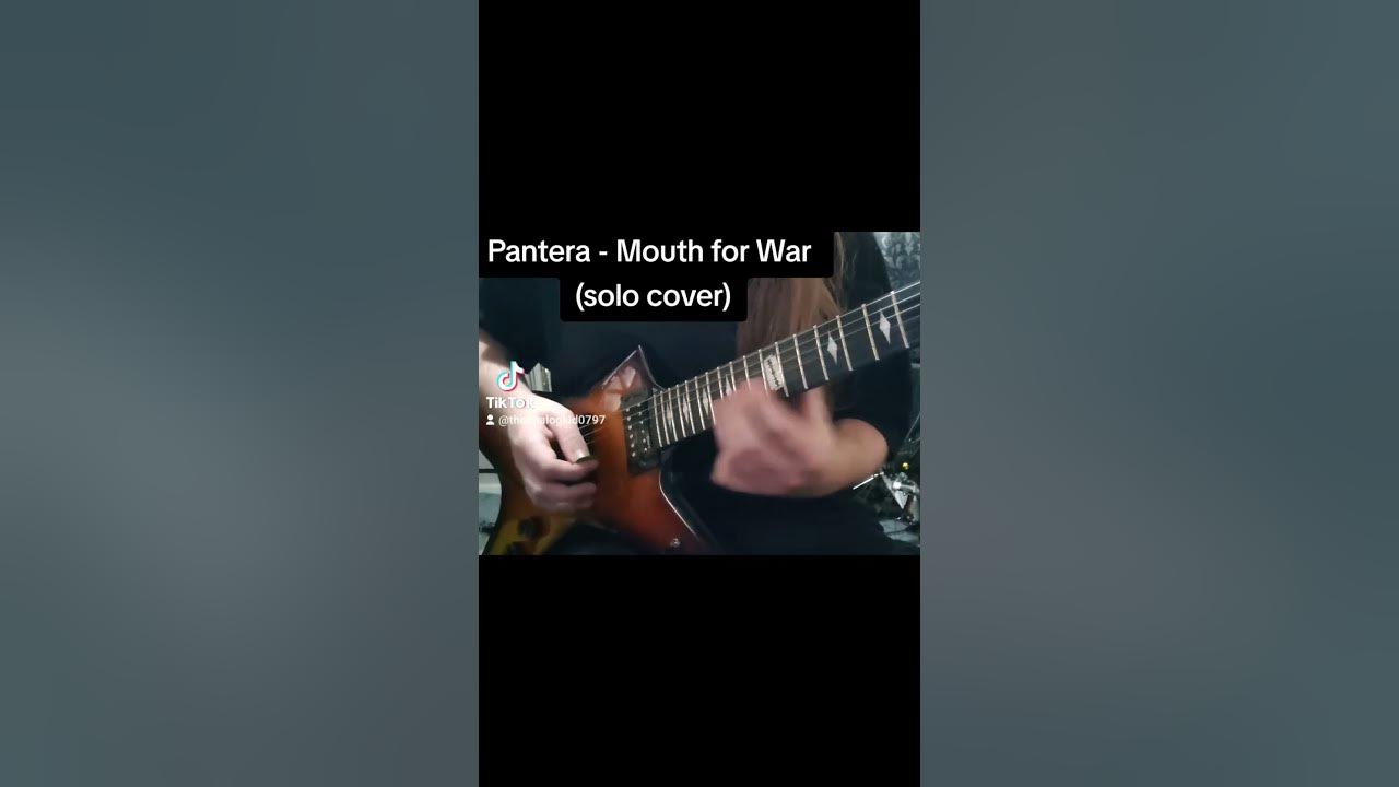 Pantera - Mouth for War (solo cover) #cover #dimebag #metal #guitar #pantera #dimebagdarrell # ...