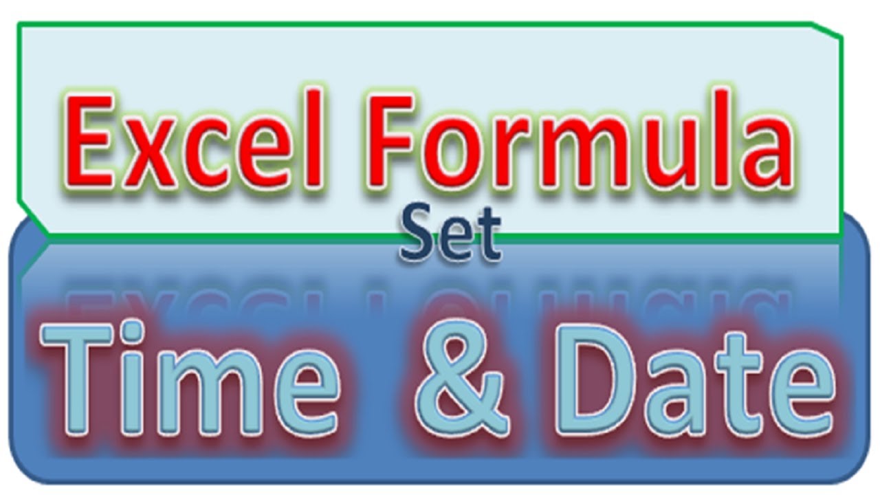 Set Time Date On Your Excel Sheet YouTube set-time-date-on-your-excel-sheet-youtube