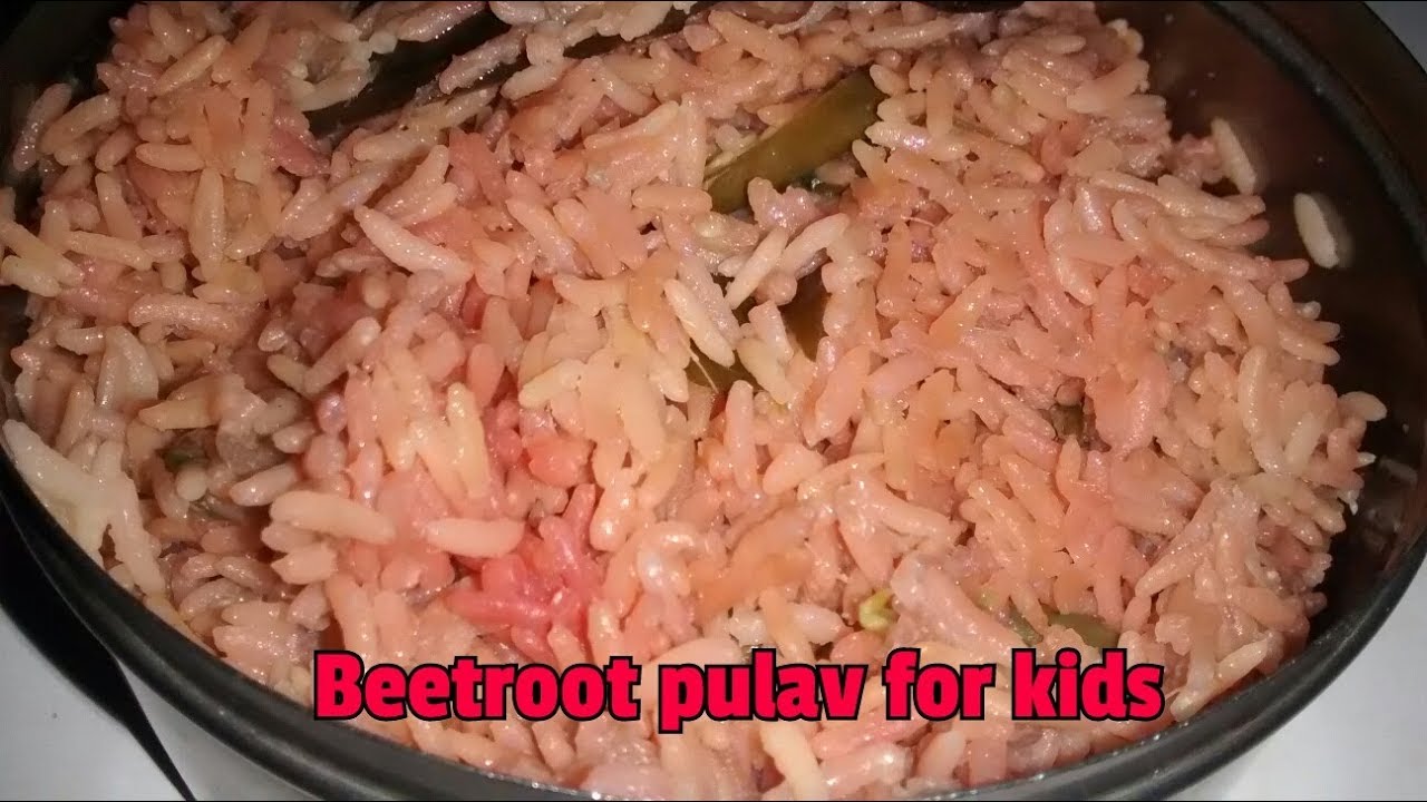 Beetroot pulao for kids | Healthy lunch box ideas - YouTube