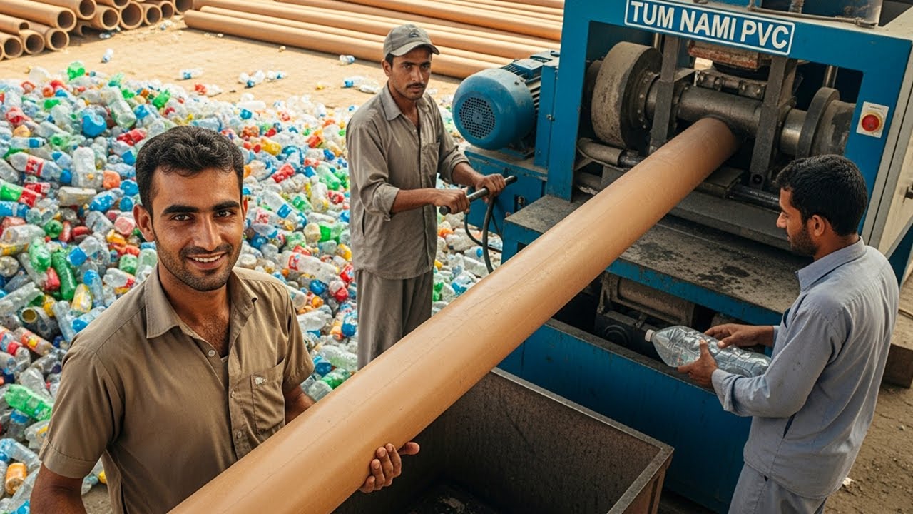 Process of Recycling Massive PVC Pipes In Factory | How PVC Pipes Are ...