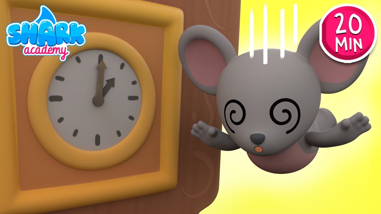 Hickory Dickory Dock | Baby Shark version - Kids Learn To Tell Time ...