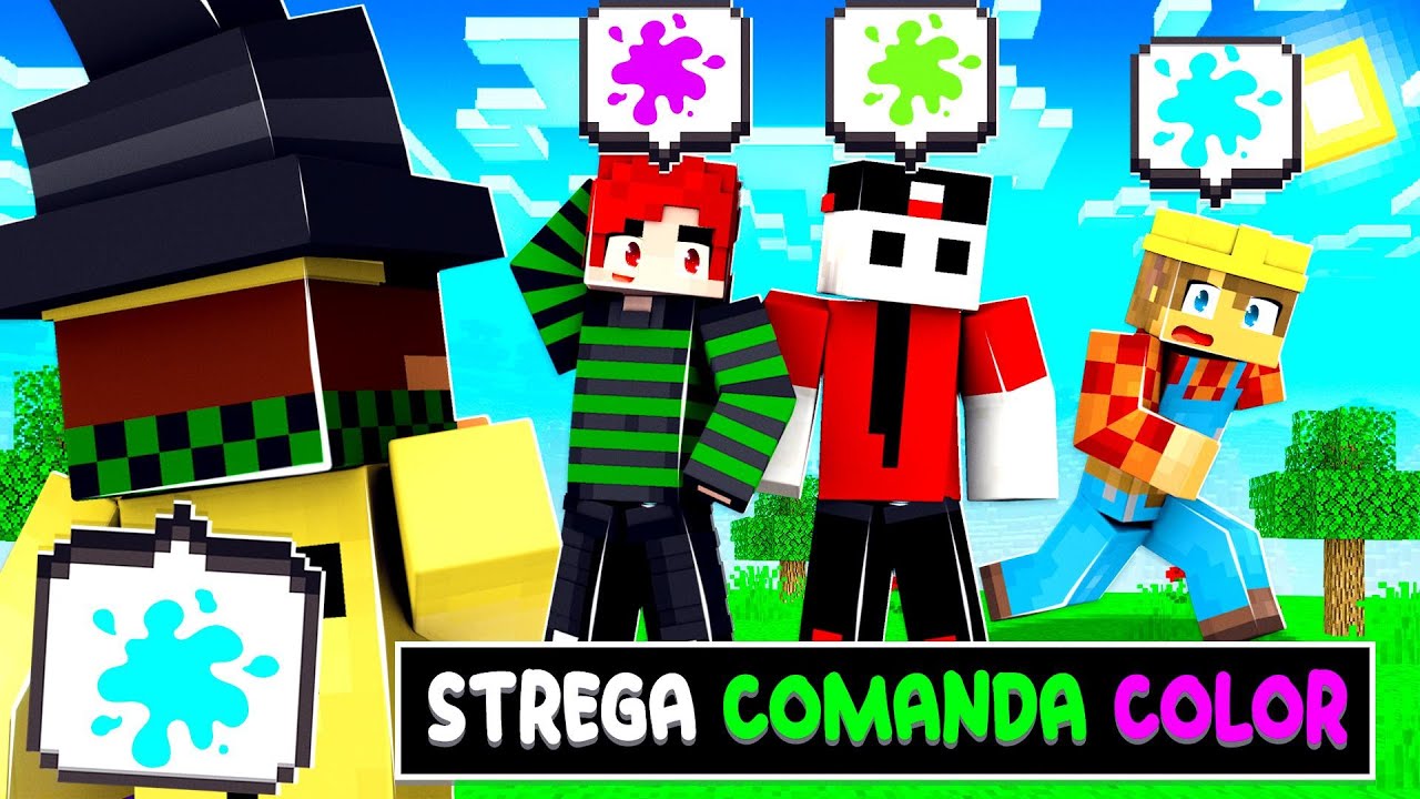 HO GIOCATO a STREGA COMANDA COLOR su MINECRAFT - YouTube