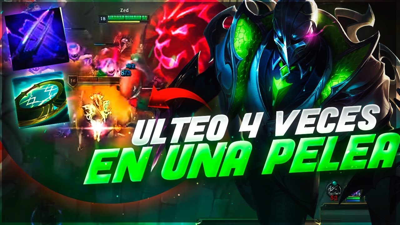 🌀 ULTIMATE cada 10 SEGUNDOS con esta BUILD OP 🌀 | Como JUGAR ZED MID ...
