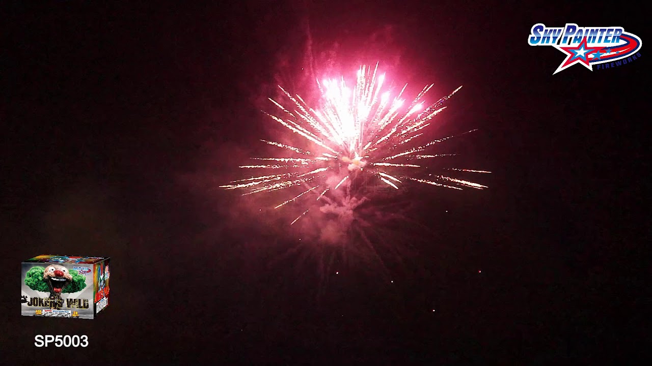 SKY PAINTER FIREWORKS 500GRAM SP5003 JOKER'S WILD 30 shots CAKE ...