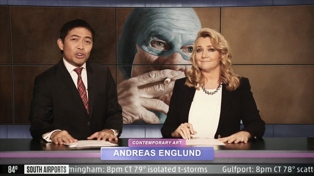 Superhero TV news broadcast – Artist Andreas Englund - YouTube