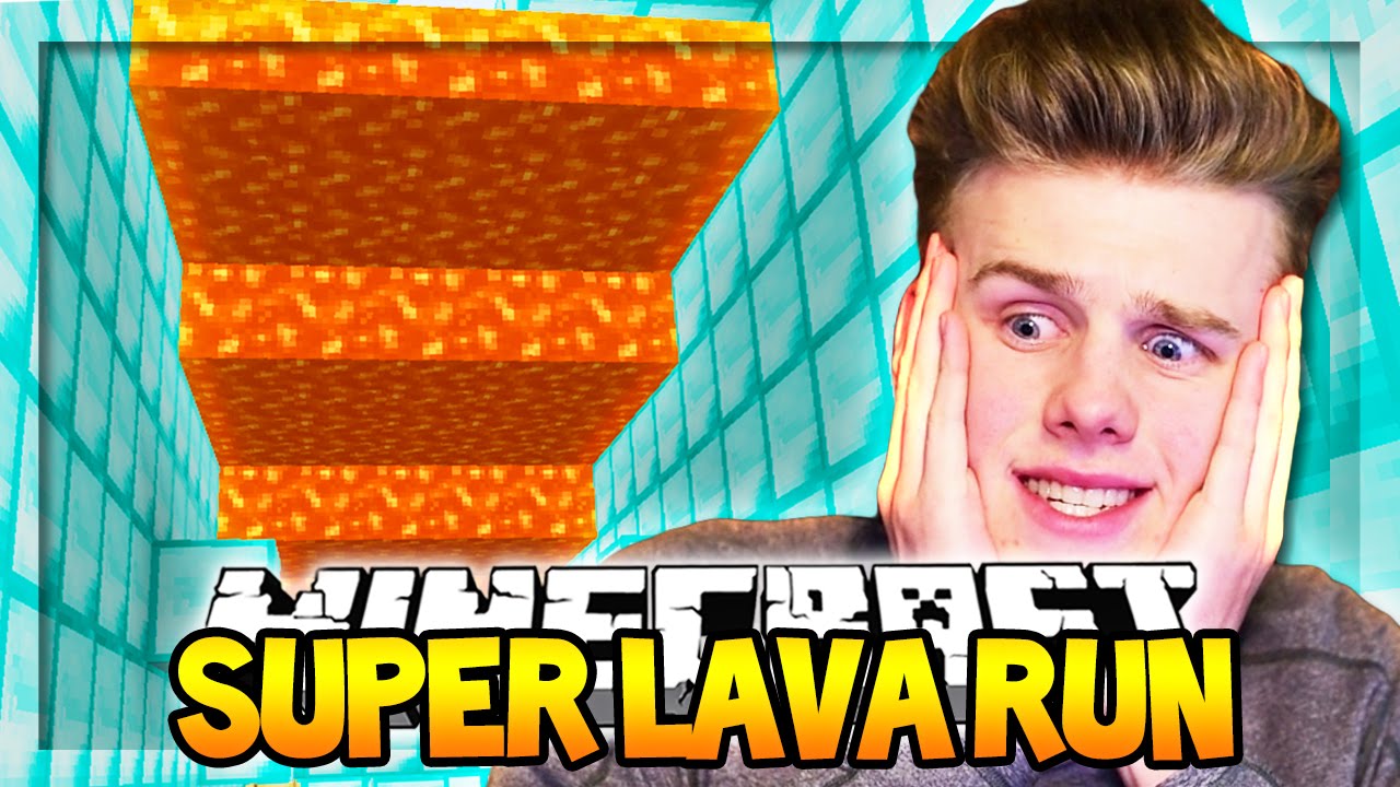 IMPOSSIBLE LAVA RUN (ESCAPE FROM LAVA!) | Minecraft Super Lava Run ...