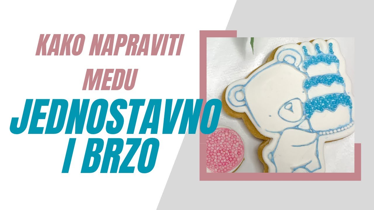 Kako napraviti medenjak u obliku mede #cookies - YouTube