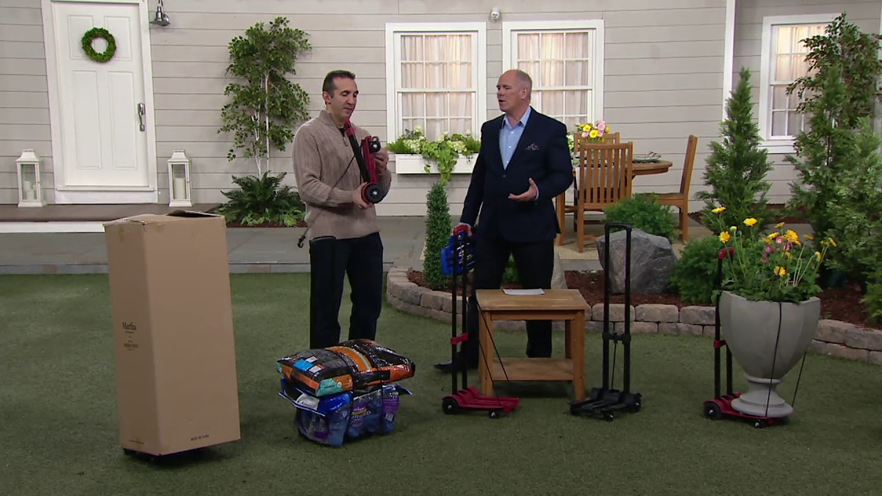 DuraKart Folding Utility Cart with 2 Bungee Cords on QVC - YouTube