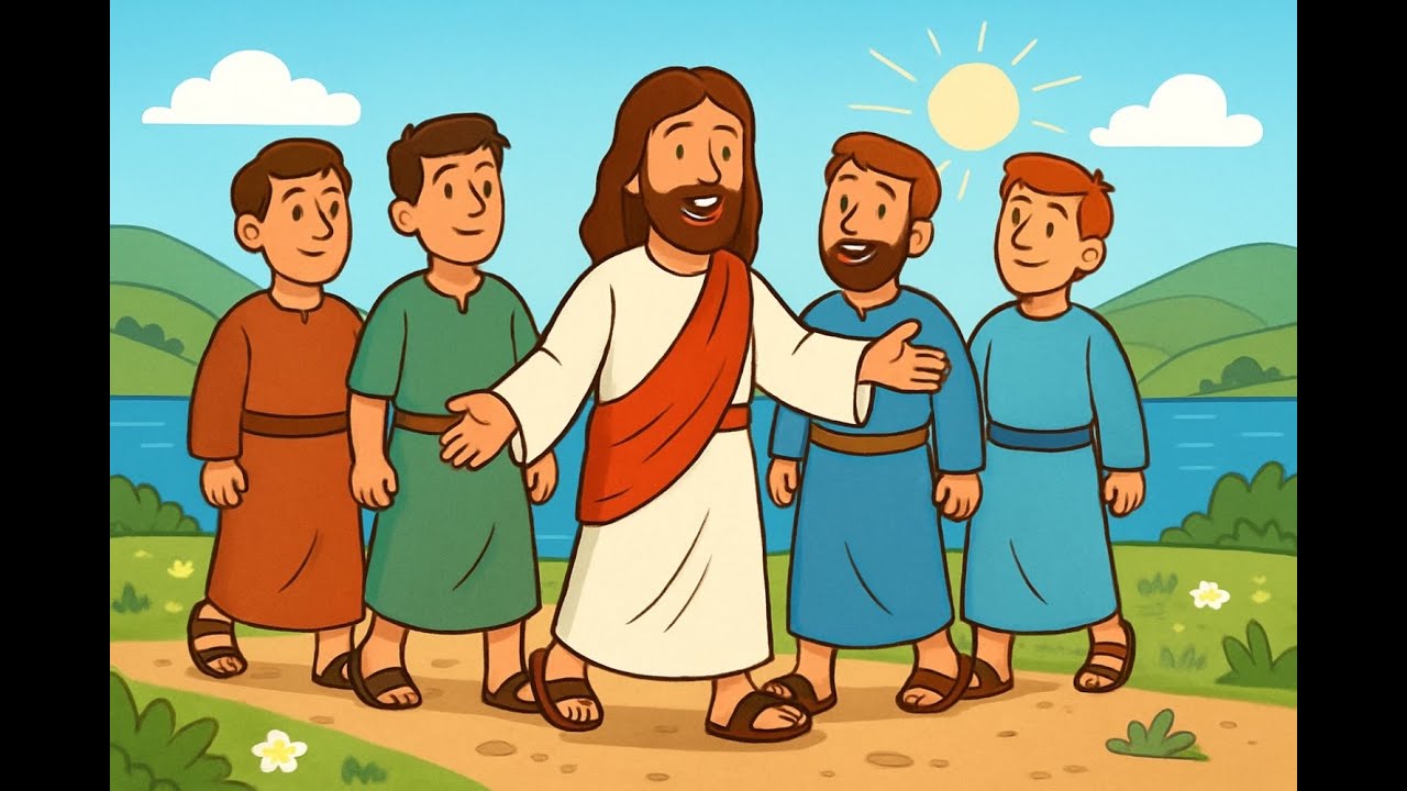 🎣 Jesus Calls His First Disciples | Bible Story for Kids | “Follow Me ...