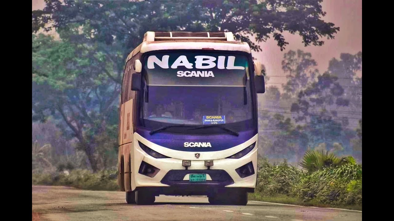 Nabil Paribahan Multi Axle & Scania Ac Bus Live From Savar Bangladesh ...