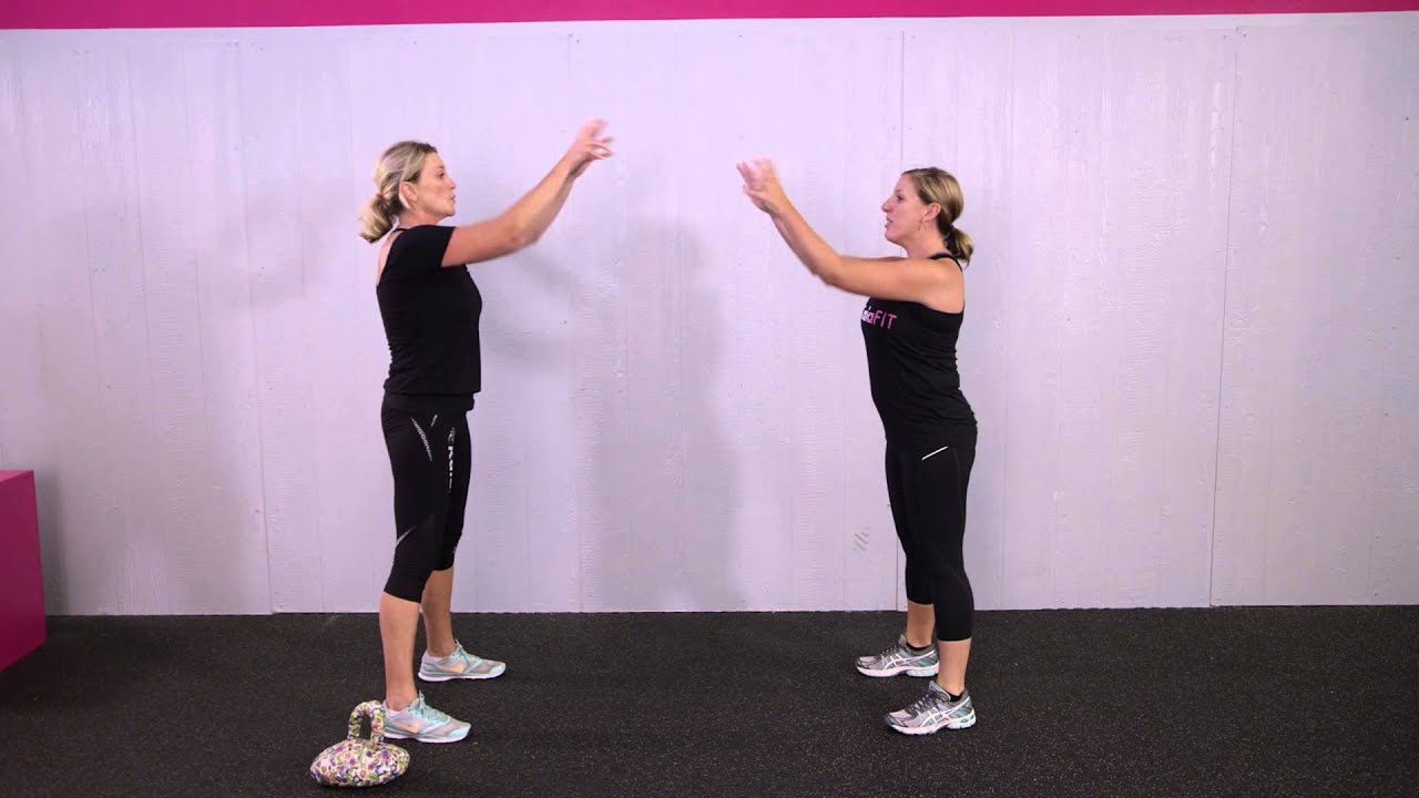 partner squat and toss - YouTube