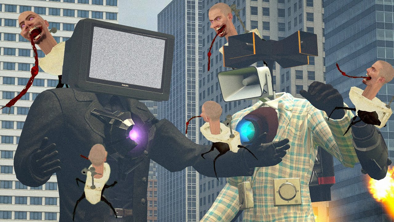 NEW TITAN TV MAN BOSS VS MECHA CRAB CONTROLS VS ALL SKIBIDI TOILET ...