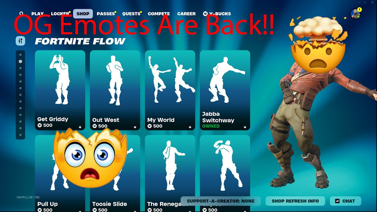 Rare Emotes Back In Shop!? - YouTube