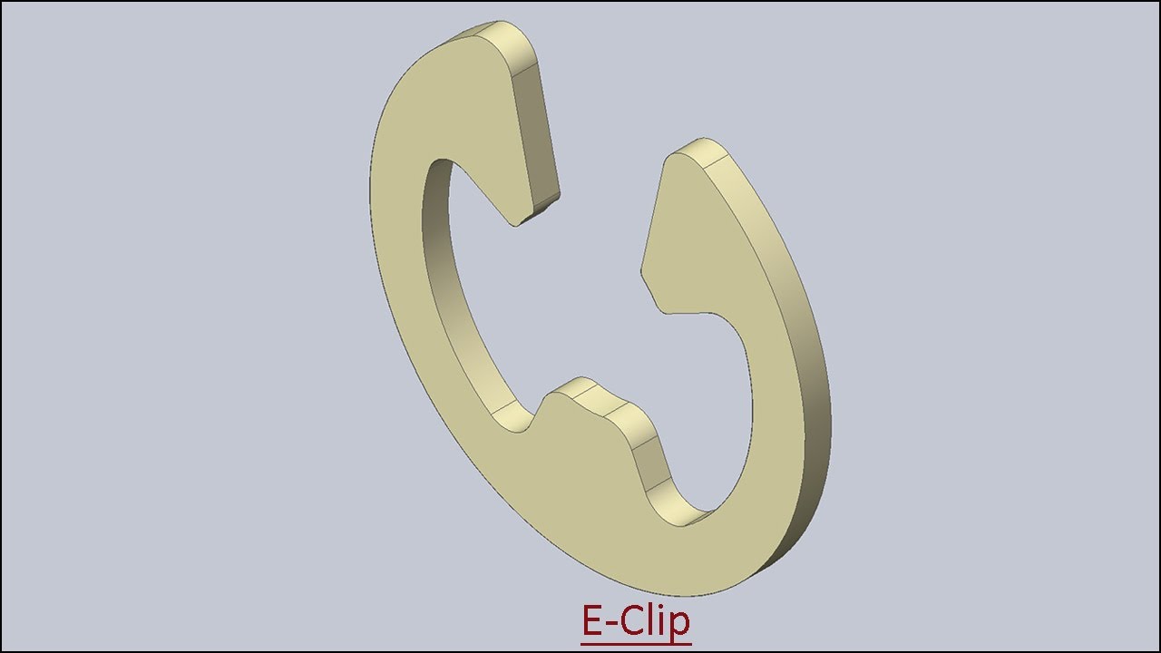 E-Clip (Solid Edge Tutorial) - YouTube