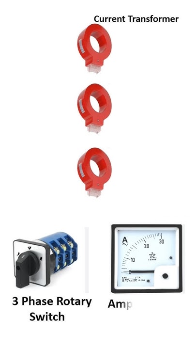 current transformer(C.T.) connection with Ammeter selector switch @by electrical knowledge # ...