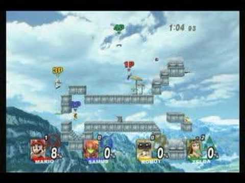 Smash Bros Brawl Gameplay - Custom Stage - YouTube