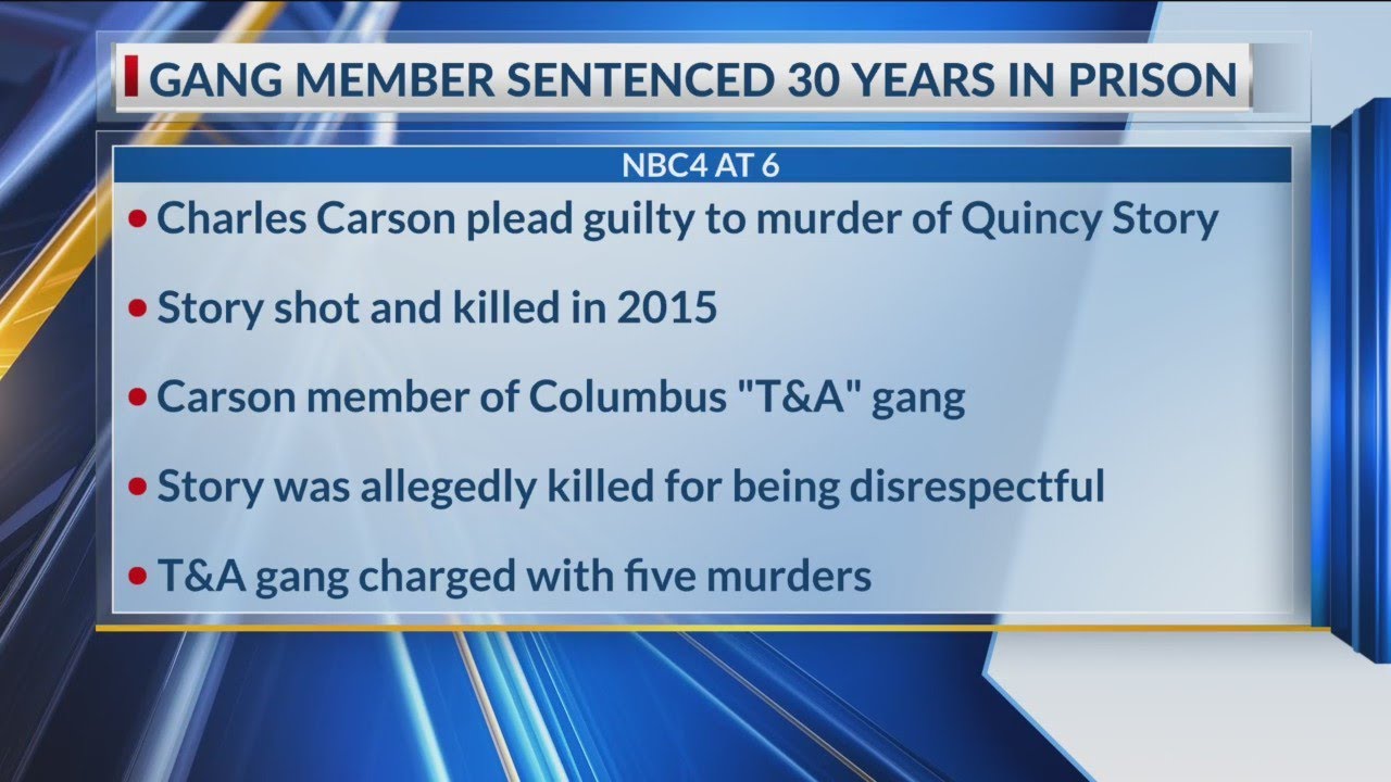 Columbus gang member sentenced to 30 years in prison for 2015 murder ...