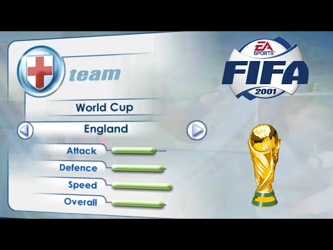 [PC] | FIFA 2001 | ENGLAND | WORLD CUP | LONGPLAY | PROFESSIONAL DIFFICULTY