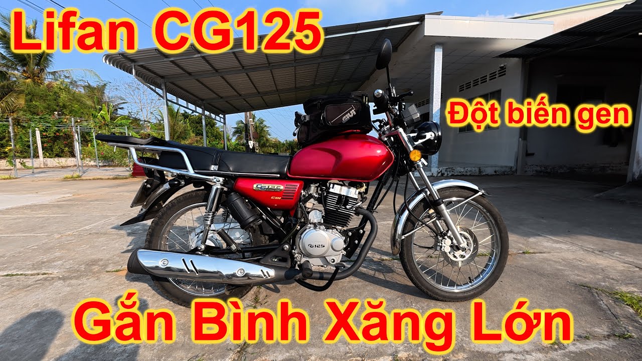 Lifan CG125 | Cách thay bình xăng lớn có báo xăng | Gắn ngàm Tanklock ...