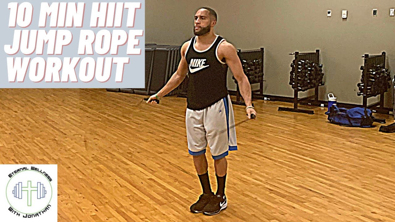 10 Min HIIT Jump Rope Workout ( Follow Along) - YouTube